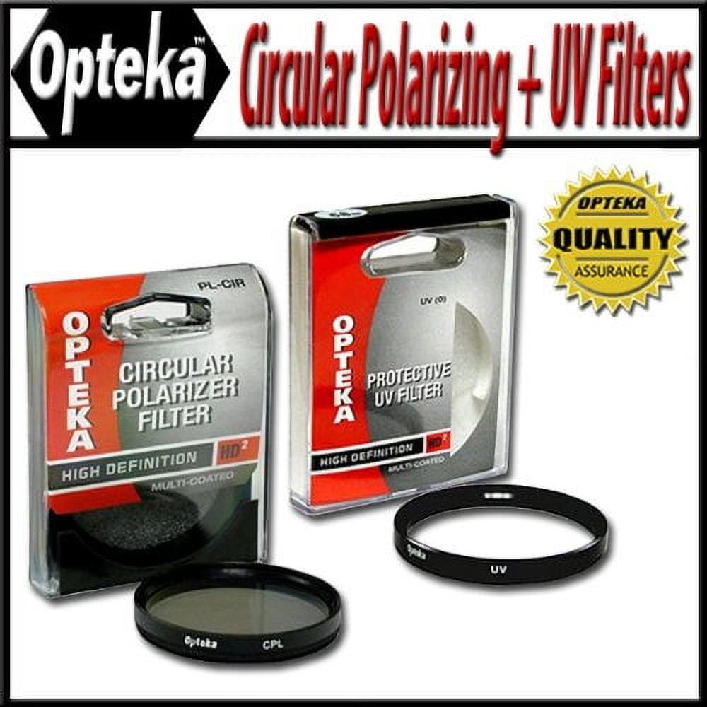 Opteka 62mm High Definition II Circular Polarizing + UV (0) Ultra ...
