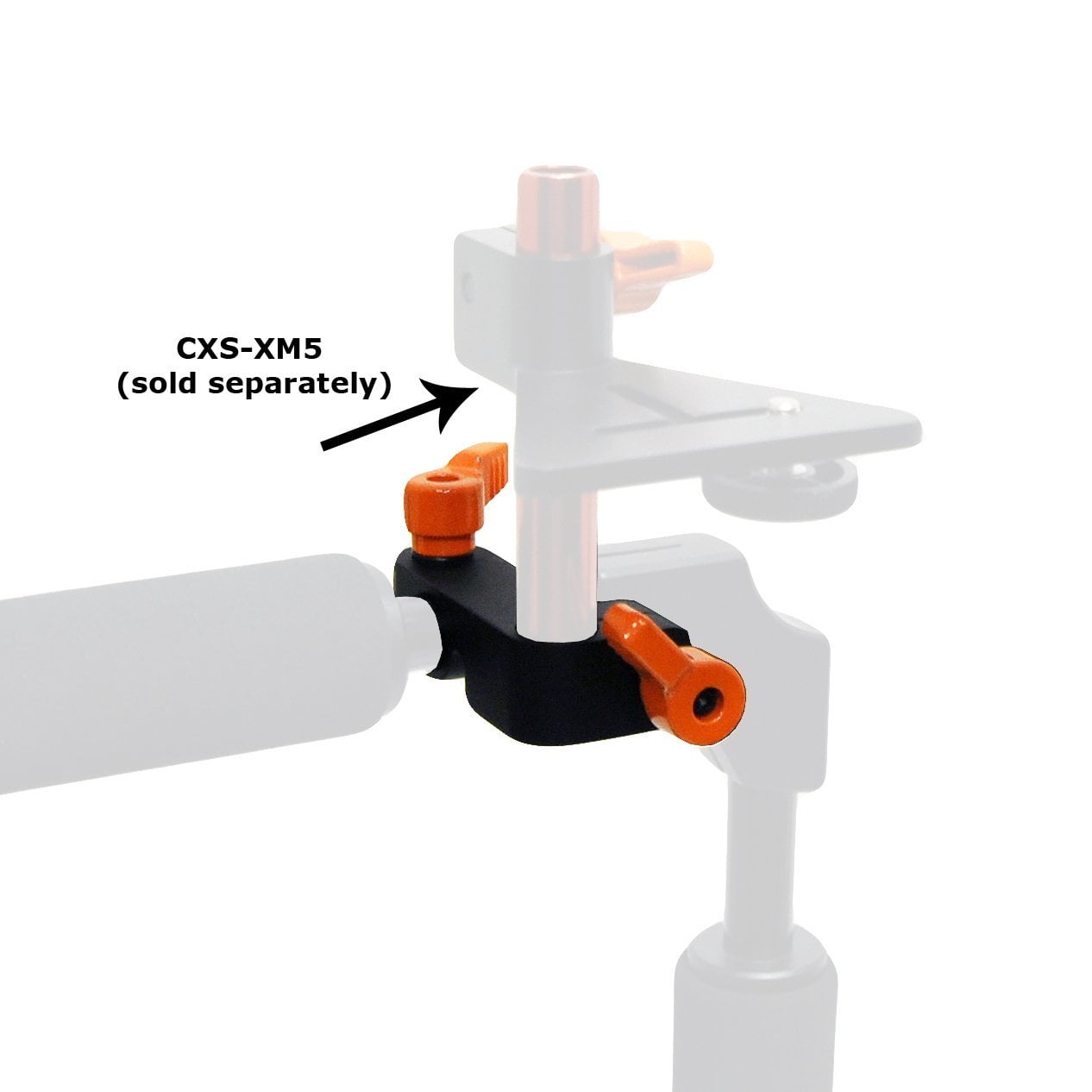 Opteka CXS-XM1 90 Degree Accessory Rod Mount Clamp for 15mm Rail System ...