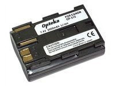 Opteka - Camera / camcorder battery - Li-Ion - 2000 mAh - for Canon ...