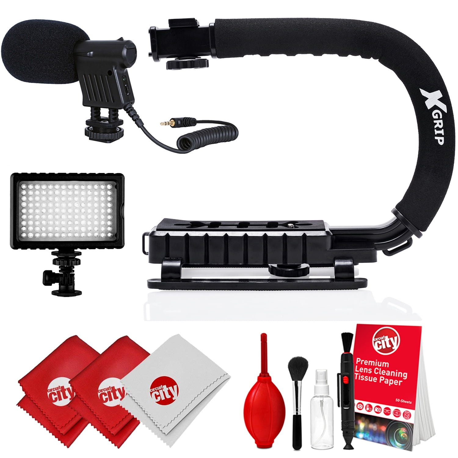 Opteka X-GRIP Professional Camera / Camcorder Action Stabilizing Handle ...