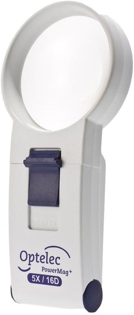 Optelec 5X/16D PowerMag+ Bright White LED Hand-Held Magnifier - Walmart.com