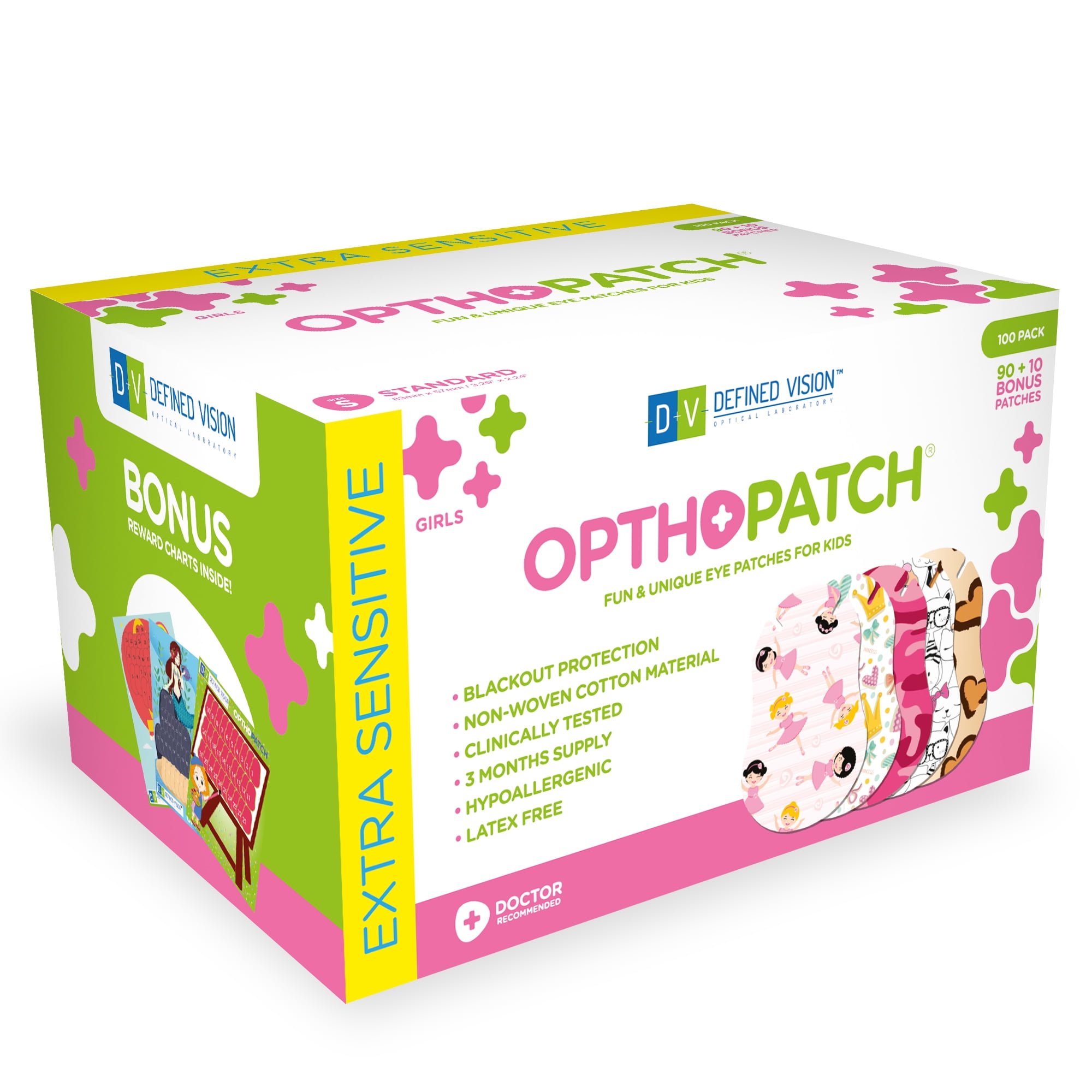 Opthopatch Eye Patches for Kids - Girls' Design [Series I] - 100 count ...