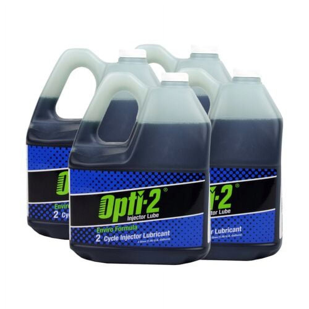 Opti-2 30044 4-Pack 1 Gallon Enviro Formula 2-Cycle Injector Lubricant ...