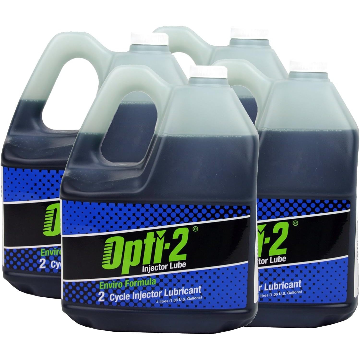 Opti-2 30044 4-Pack 1 Gallon Enviro Formula 2-Cycle Injector Lubricant ...