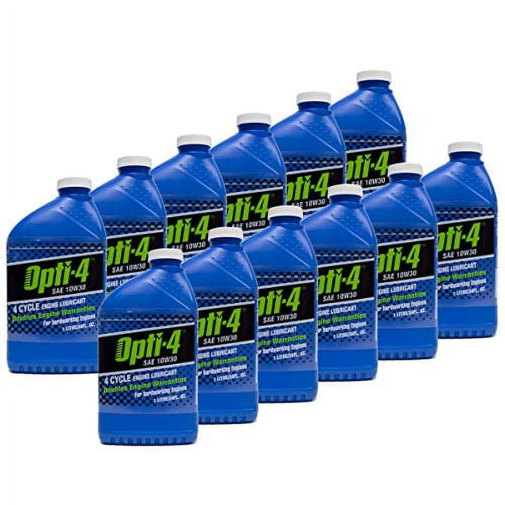 Opti-4 43121 12-Pack SAE 10W30 34 Oz 4-Cycle Engine Lubricant - Walmart.com