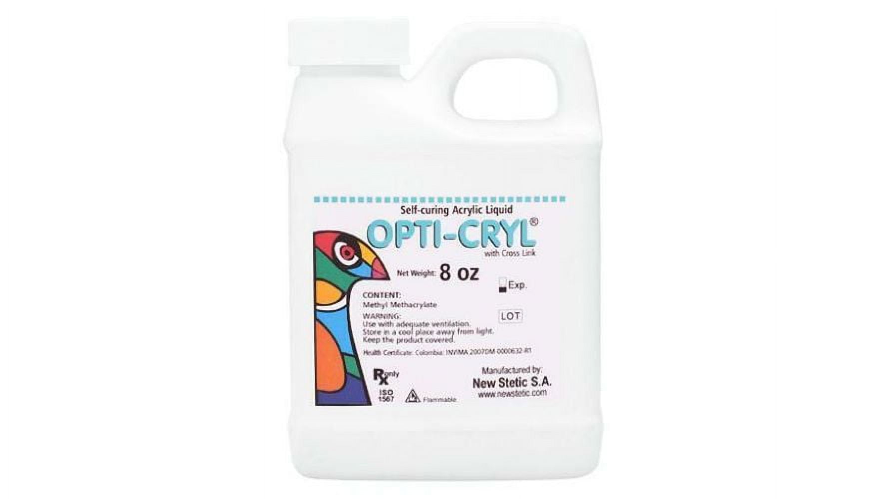 Opti-Cryl Self Curing Acrylic Original 1 lb With Liquid Monomer 8 oz ...