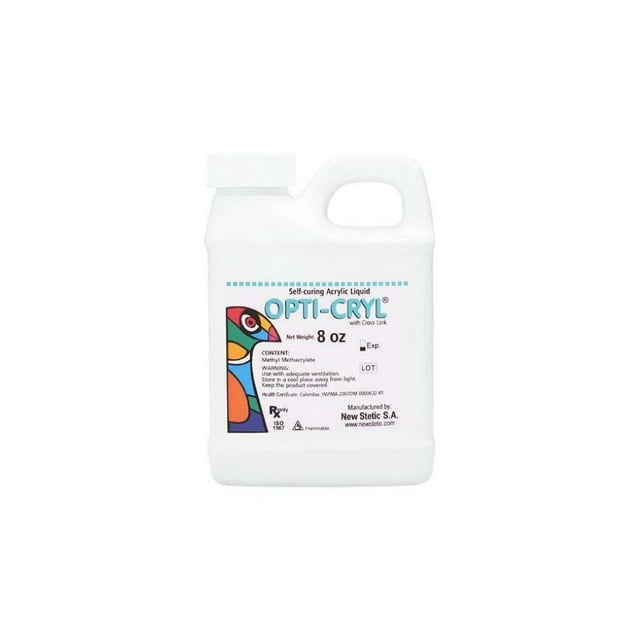 Opti-Cryl Self Curing Acrylic Original 1 lb With Liquid Monomer 8 oz ...