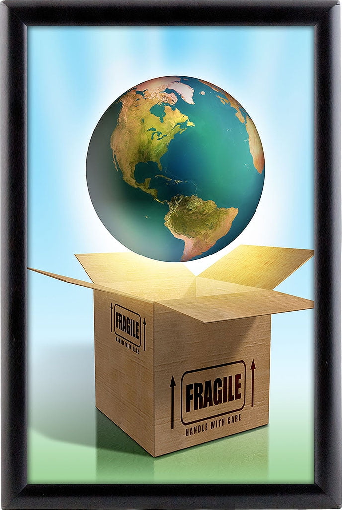 Opti-Frame, Snap Picture Frame, 11"x17", Aluminum, 1 Inch Profile ...