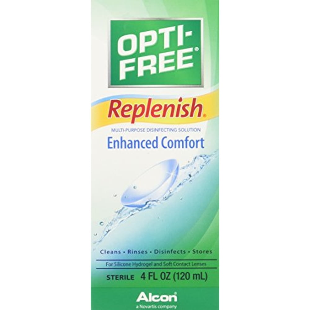 Opti-Free Replenish Multi-Purpose Disinfecting Solution (Pack of 6 ...