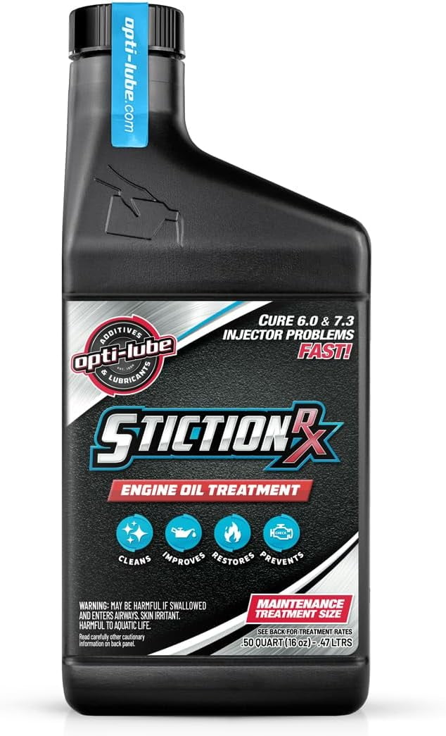 Opti-Lube Stiction Rx Oil Additive for 6.0 and 7.3 Powerstrokes: 1 Pint ...