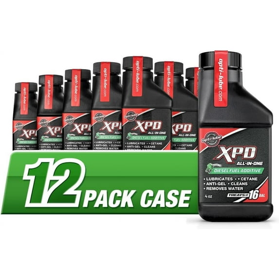 Opti-Lube XPD All-Season Diesel Fuel Additive - 4oz Bottles (12 Pack Case) - Walmart.com