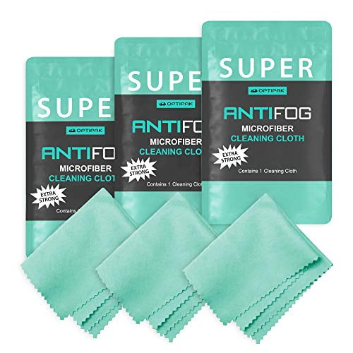 Opti-Pak Super Anti-Fog Microfiber Cloth Wipes for Glasses, Binoculars ...