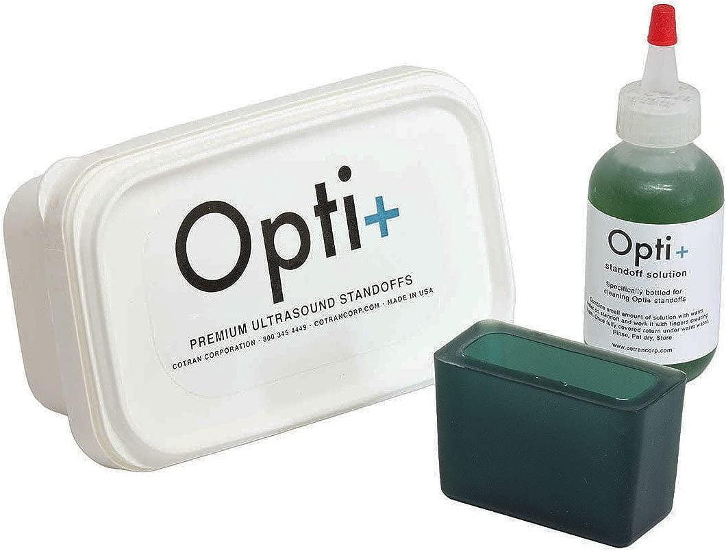 Opti+ Ultrasound Probe Standoff Kit, Cleaning Solution, High Clarity ...