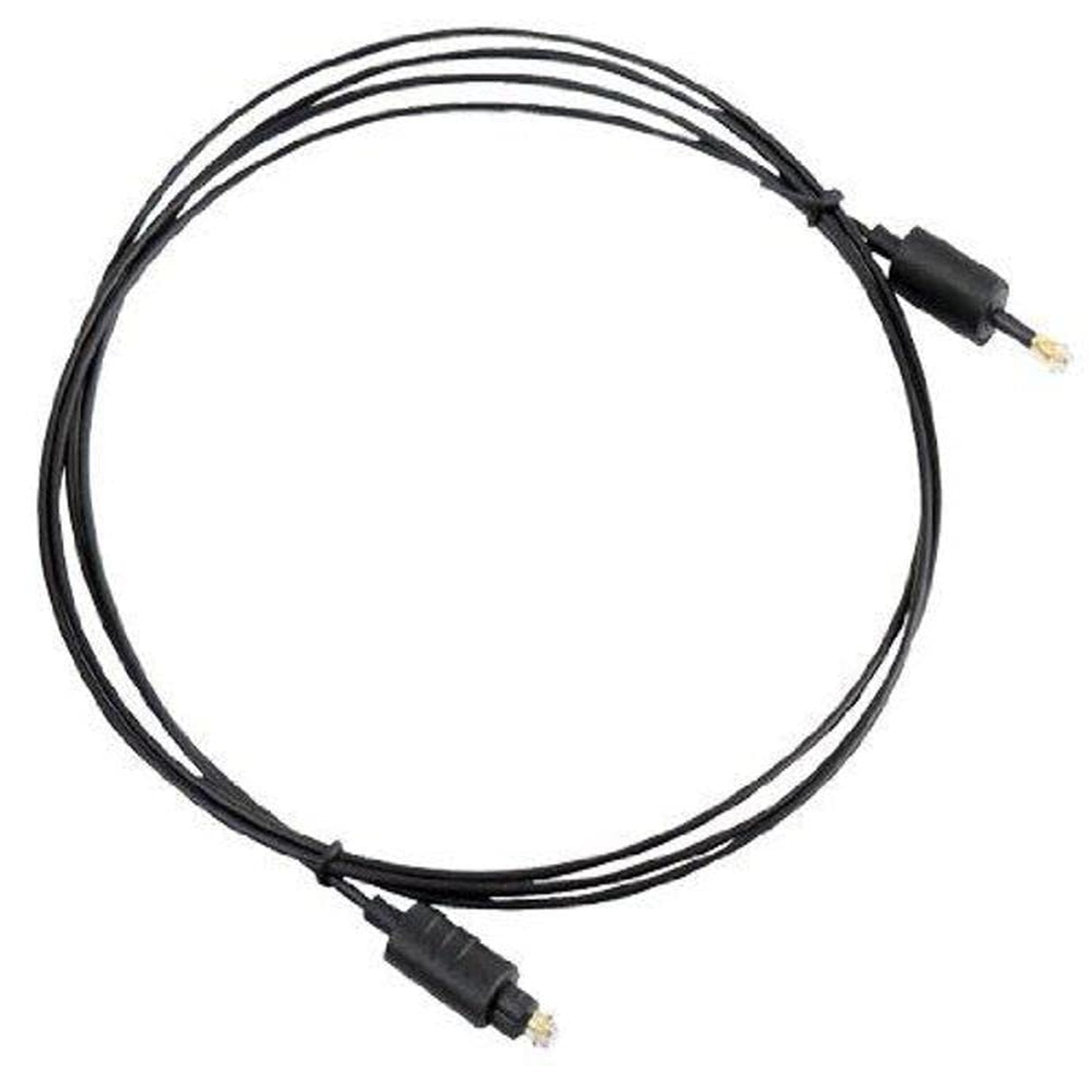 OptiConnect 6ft Mini Toslink to Toslink Digital Audio Cable Adapter ...