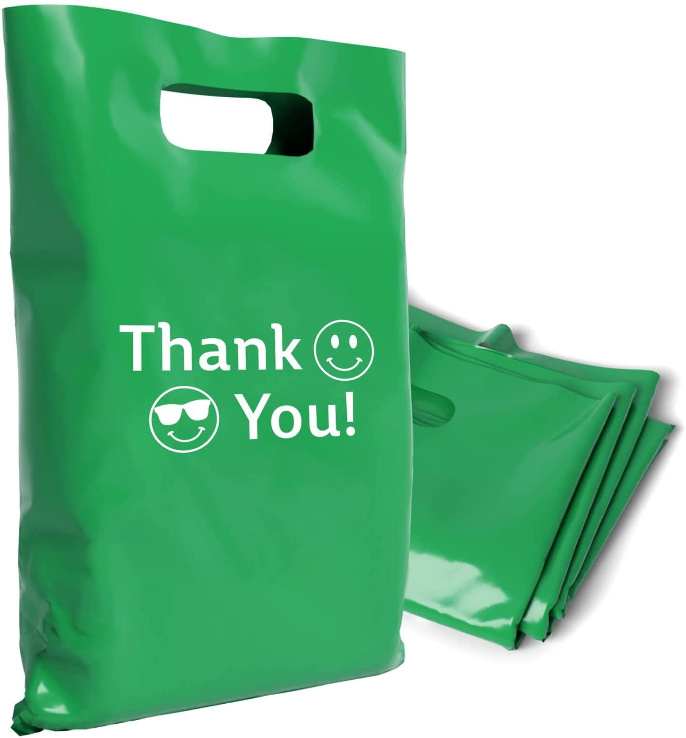 OptiPak 12x15 Merchandise Bags - Plastic Bags with Handles - Package ...