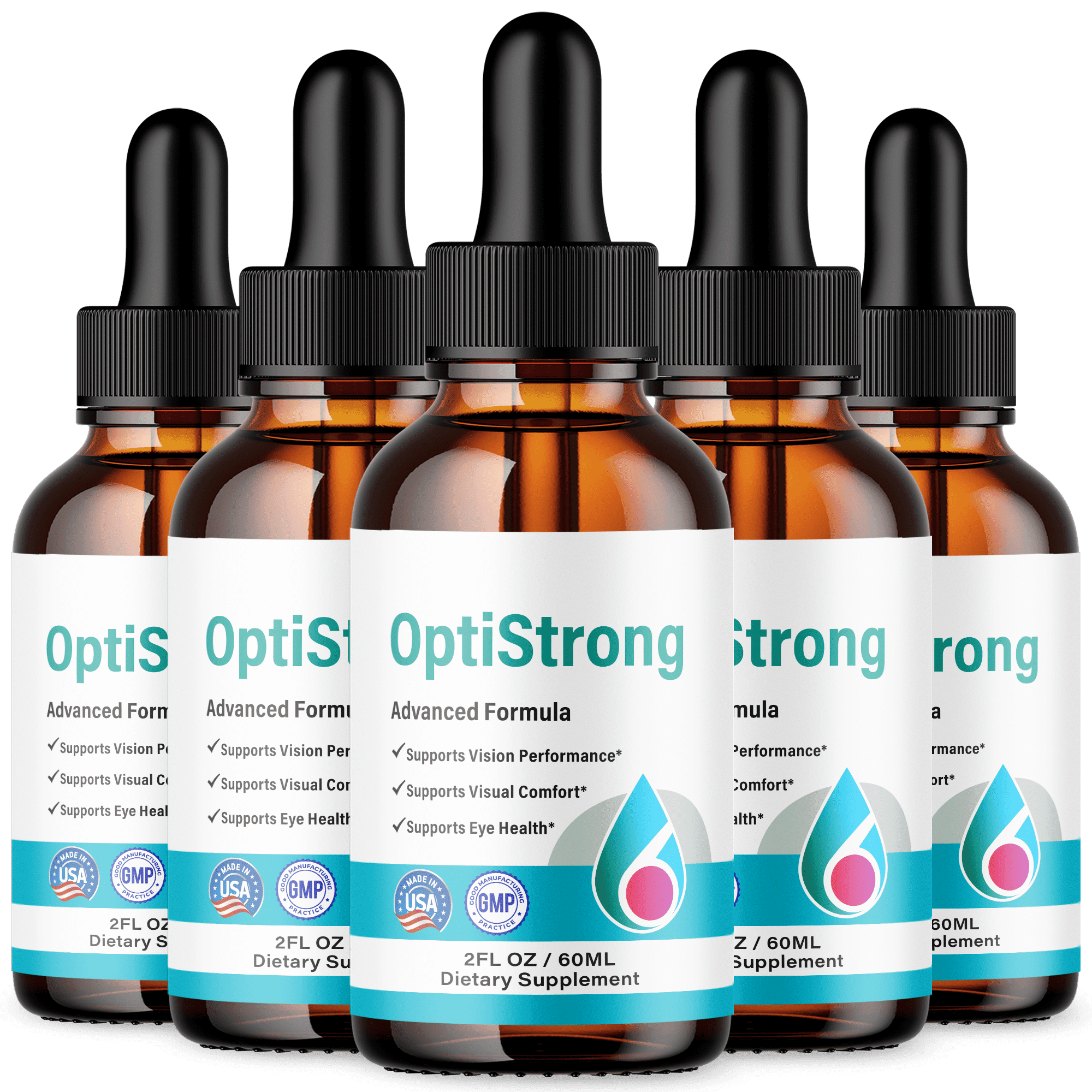 OptiStrong Vision Support Drops Advanced Formula Eye Health Supplement ...