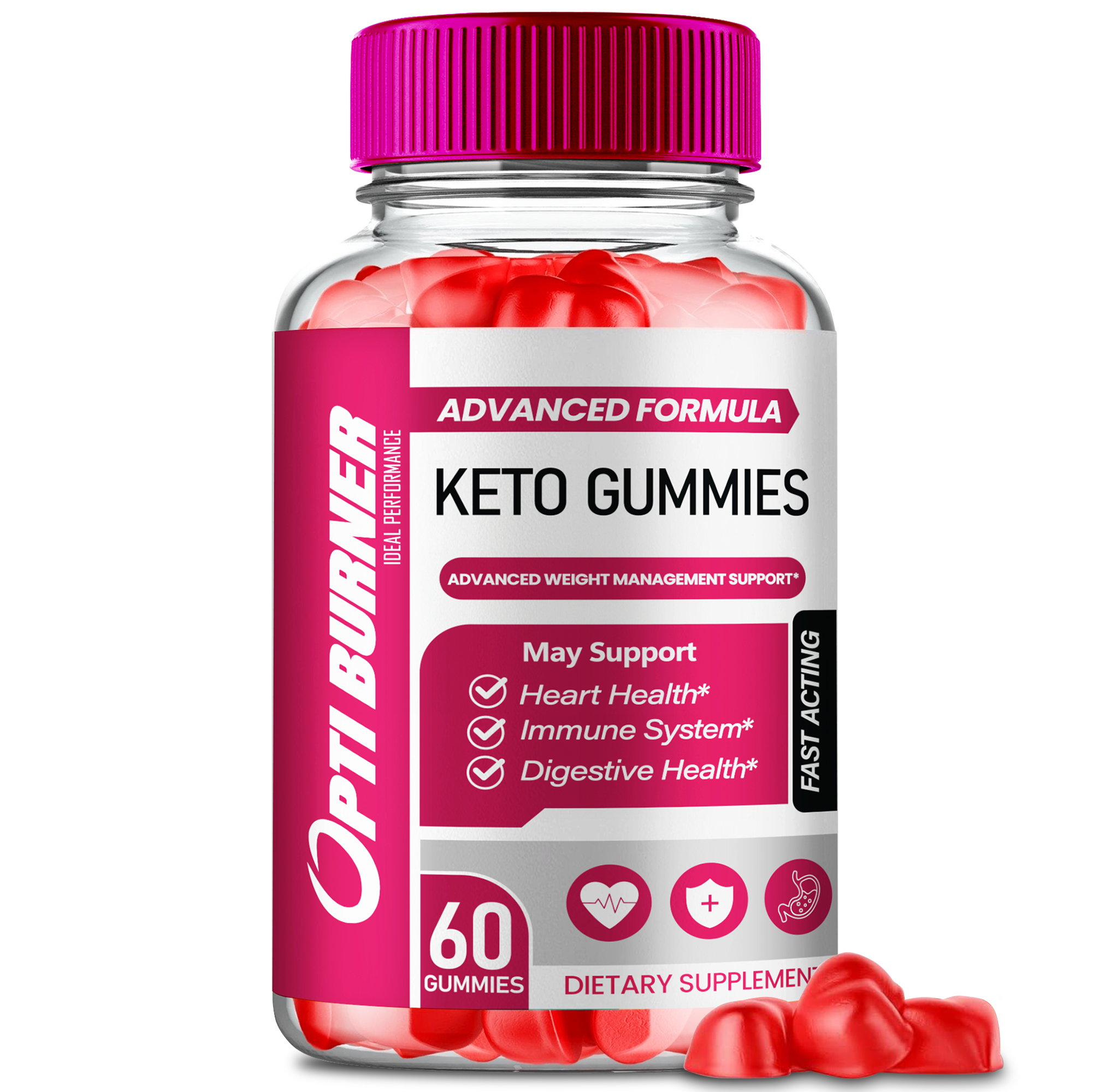 Optiburner Keto ACV ACV-Keto Gummies (60 Gummies) - Walmart.com