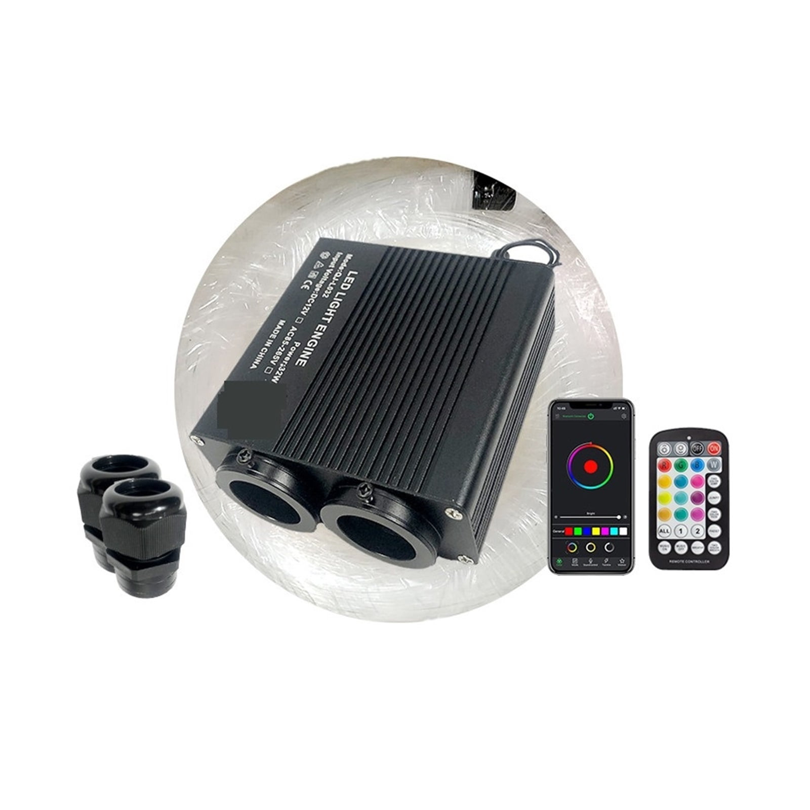 Optic Fiber Lights Double Heads CAR Smart APP LED Engine Control Cable ...