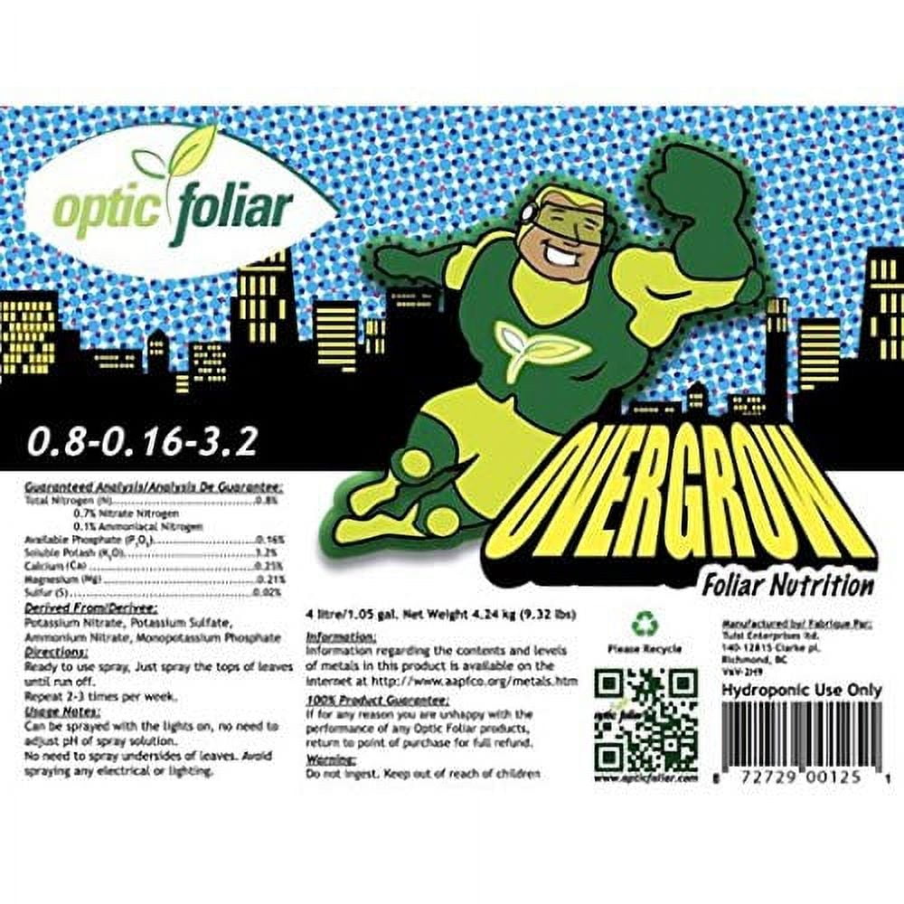 Optic Foliar OVERGROW RTU 4 Liter - Walmart.com