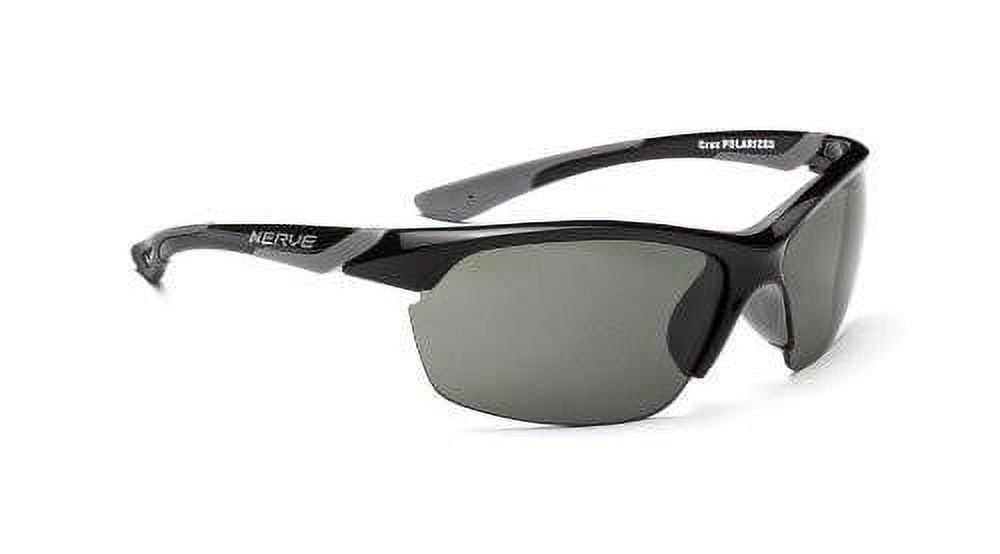 Optic Nerve Crux Sunglasses, Shiny Black, Polarized Smoke Lenses ...