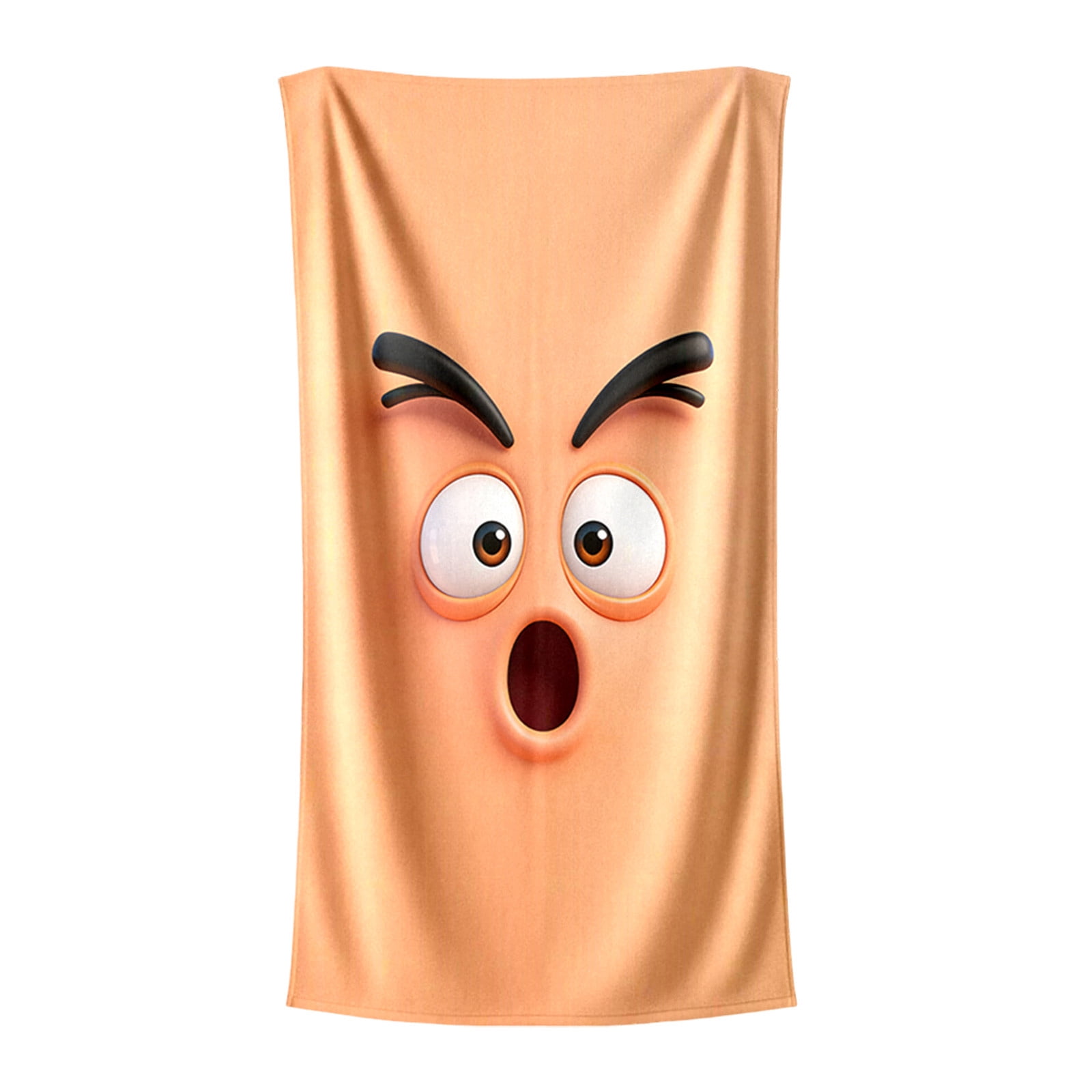 Optical 3D Cartoon Face Expressions Optical Towel 70X140Cm Optical ...