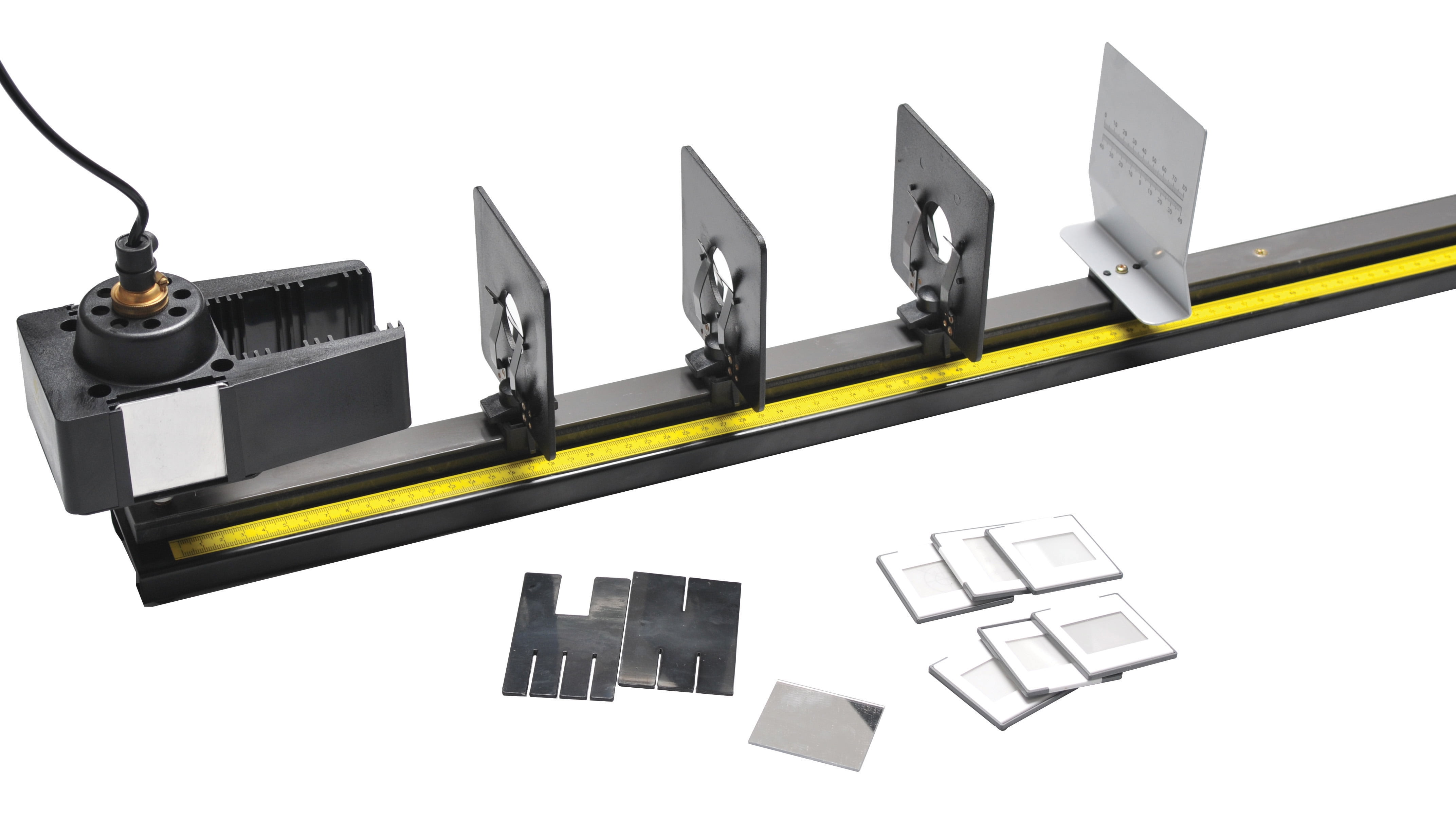 Optical Bench Set, for Introductory Optics Experiments - Includes Lamp ...