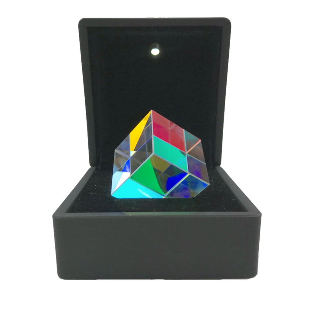 Optical Color-Collecting Glass Prism 6-Sided Light Rainbow Maker Prism ...