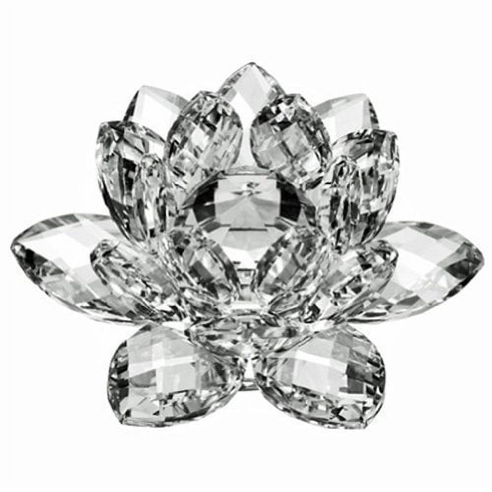 Optical Crystal Prism Lotus Blossom Flower Figurine - Walmart Business ...