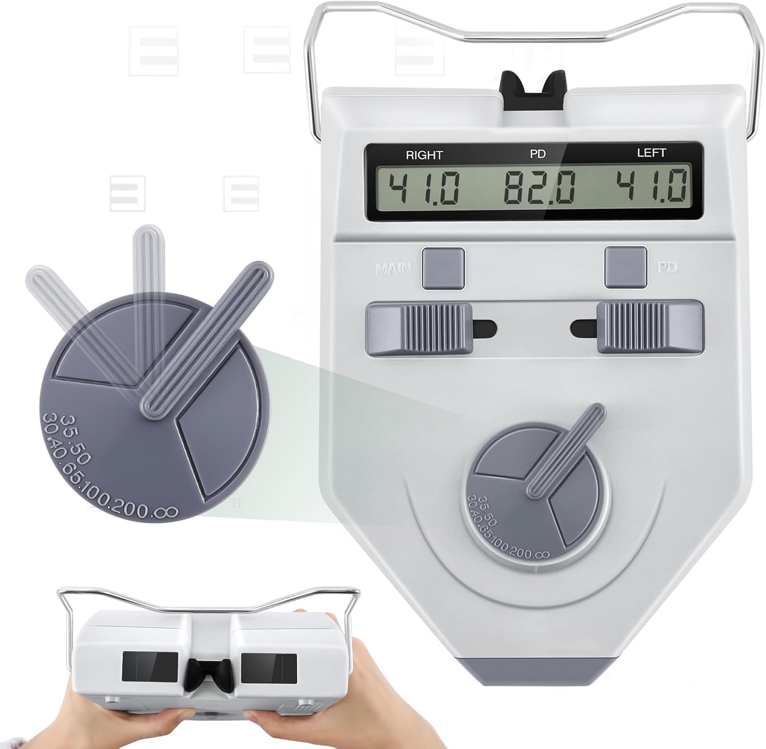 Optical Digital Pupilometer 45-82mm Pupil Meter PD Meter Pupil Distance ...