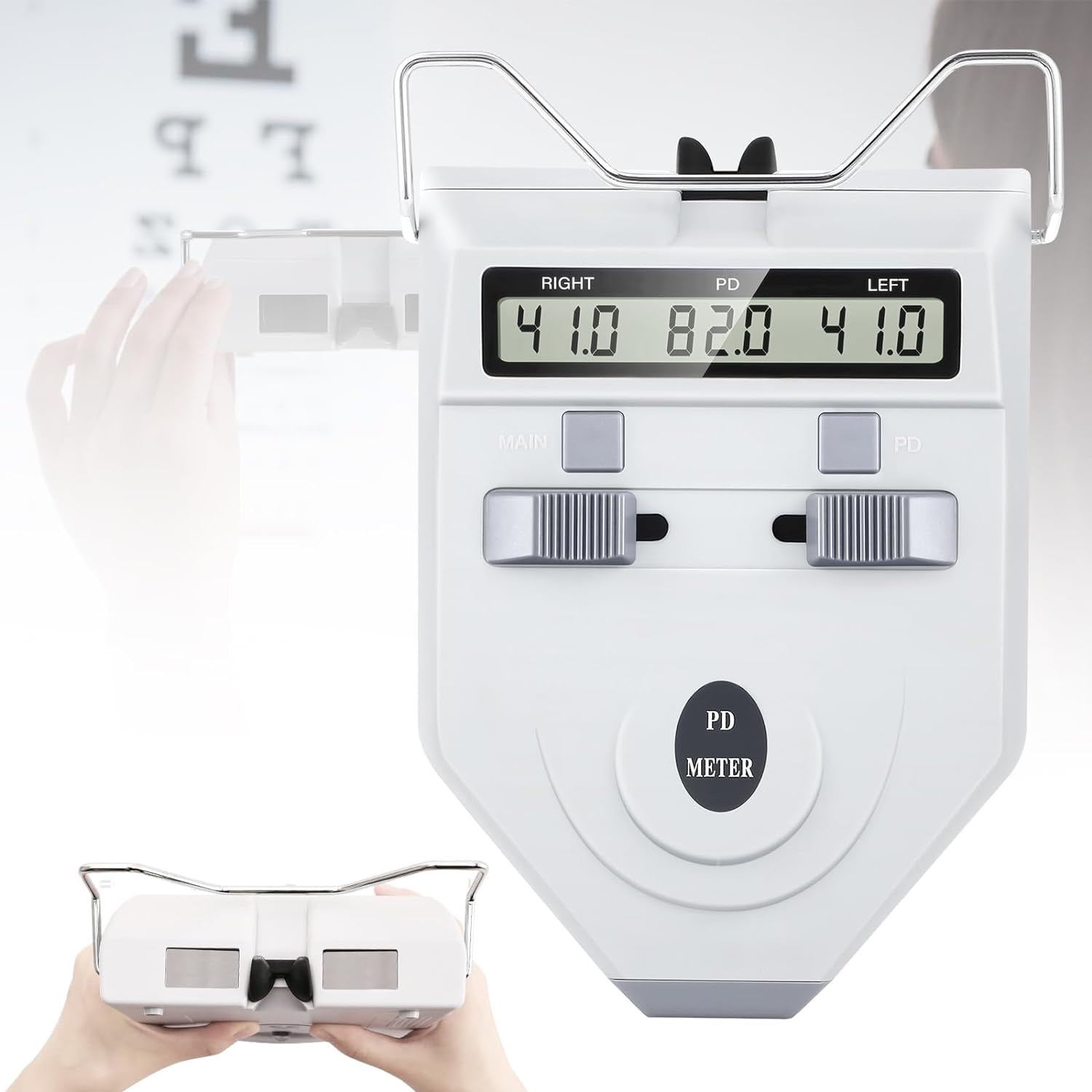 Optical Digital Pupilometer with Memory Function LED PD Meter Diopter ...