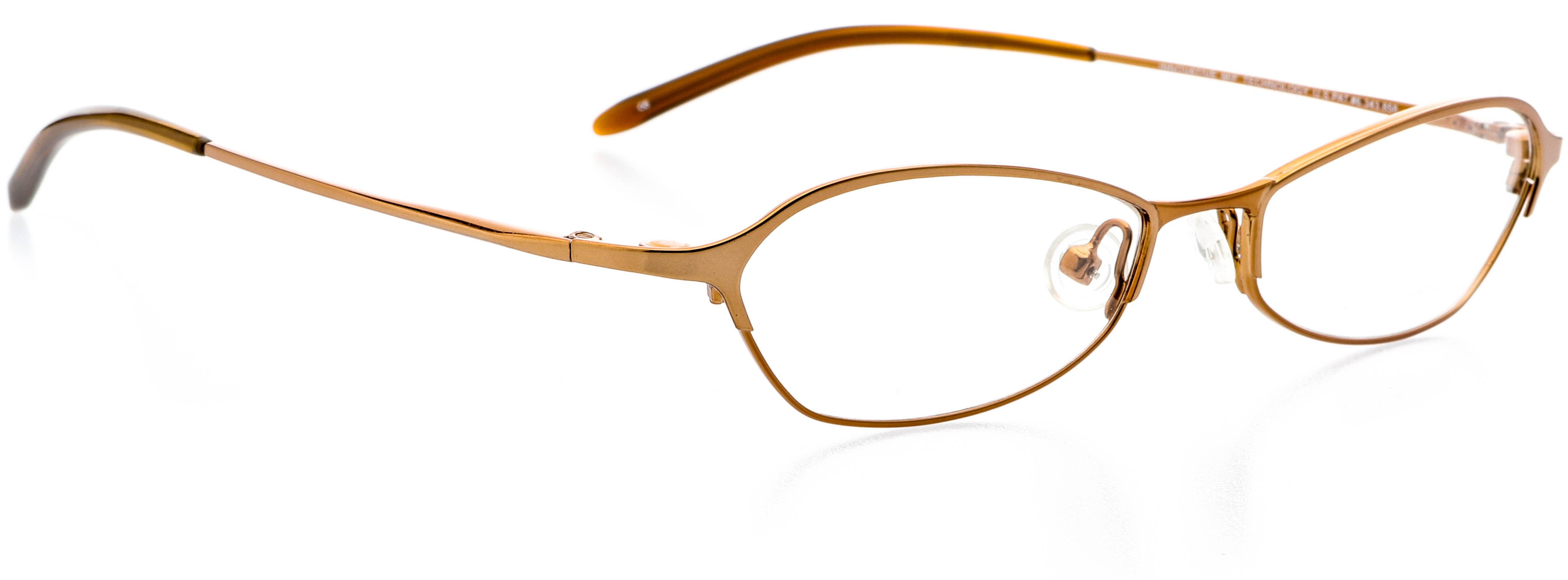 Optical Eyewear - Geometric Oval Shape, Metal Full Rim Frame ...