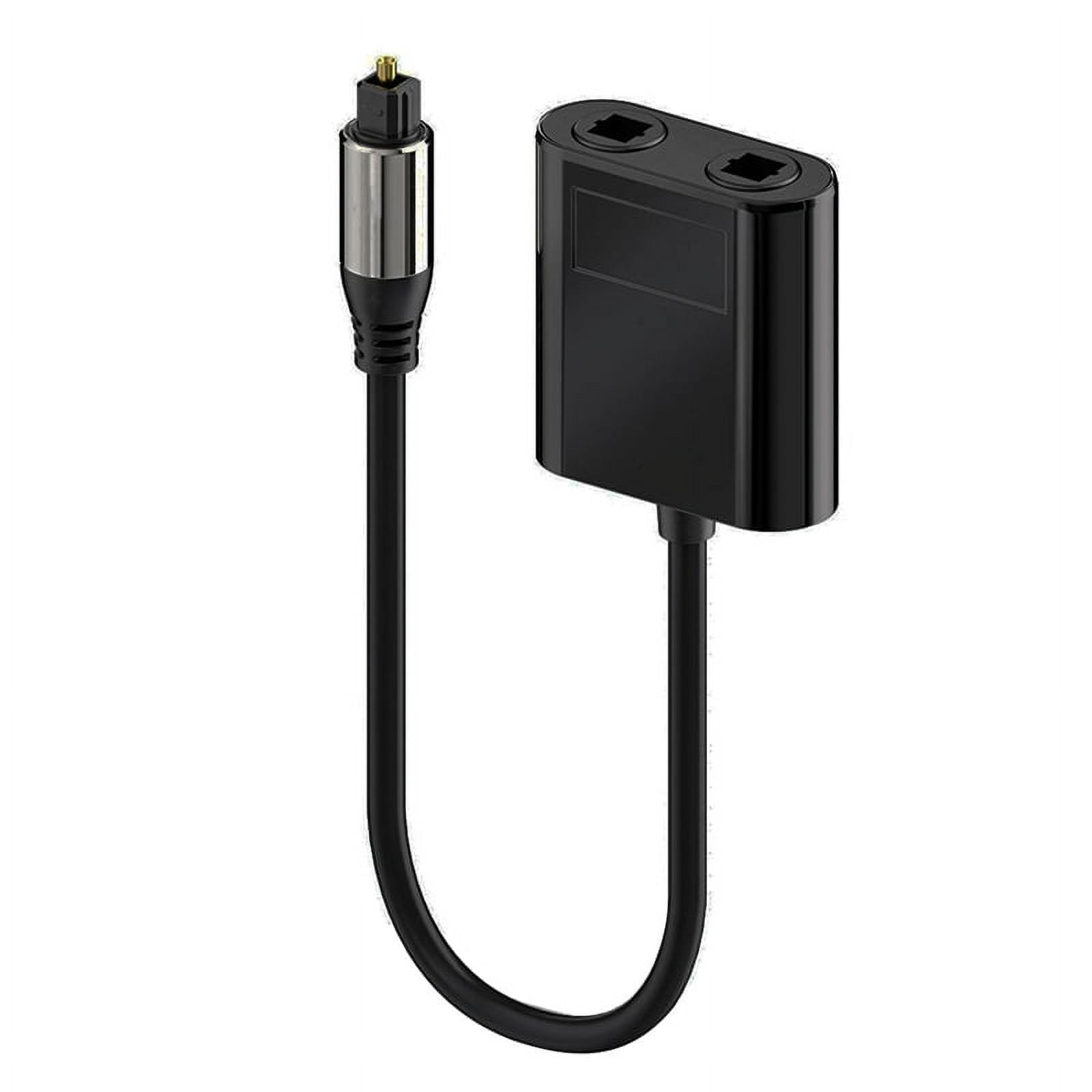 Optical Fiber Cable Splitter 2 in 1 Toslink Converter for HDTV DVD ...
