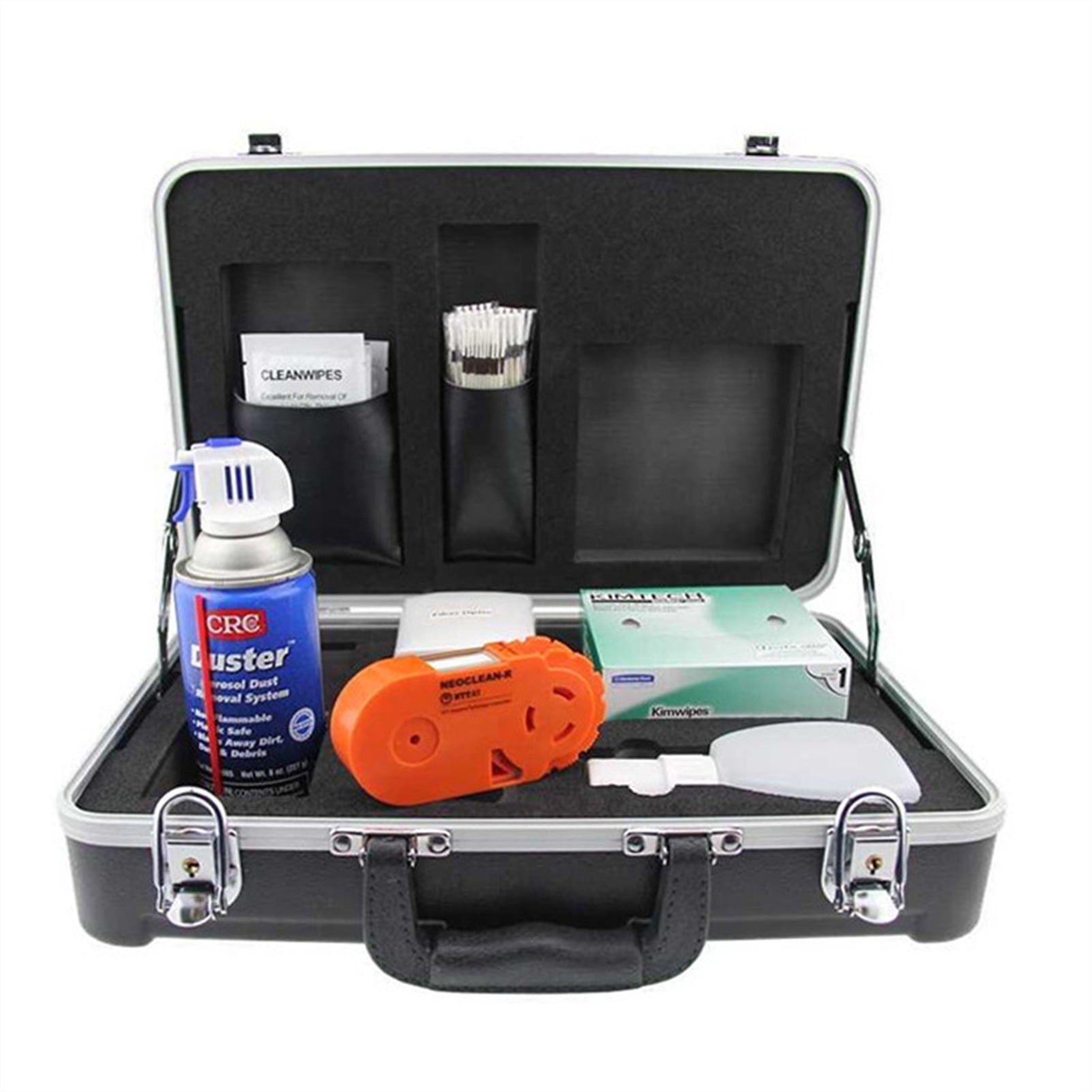 Optical Fiber End Face Cleaning Kit Set Optical Fiber Cleaning Tool Box ...