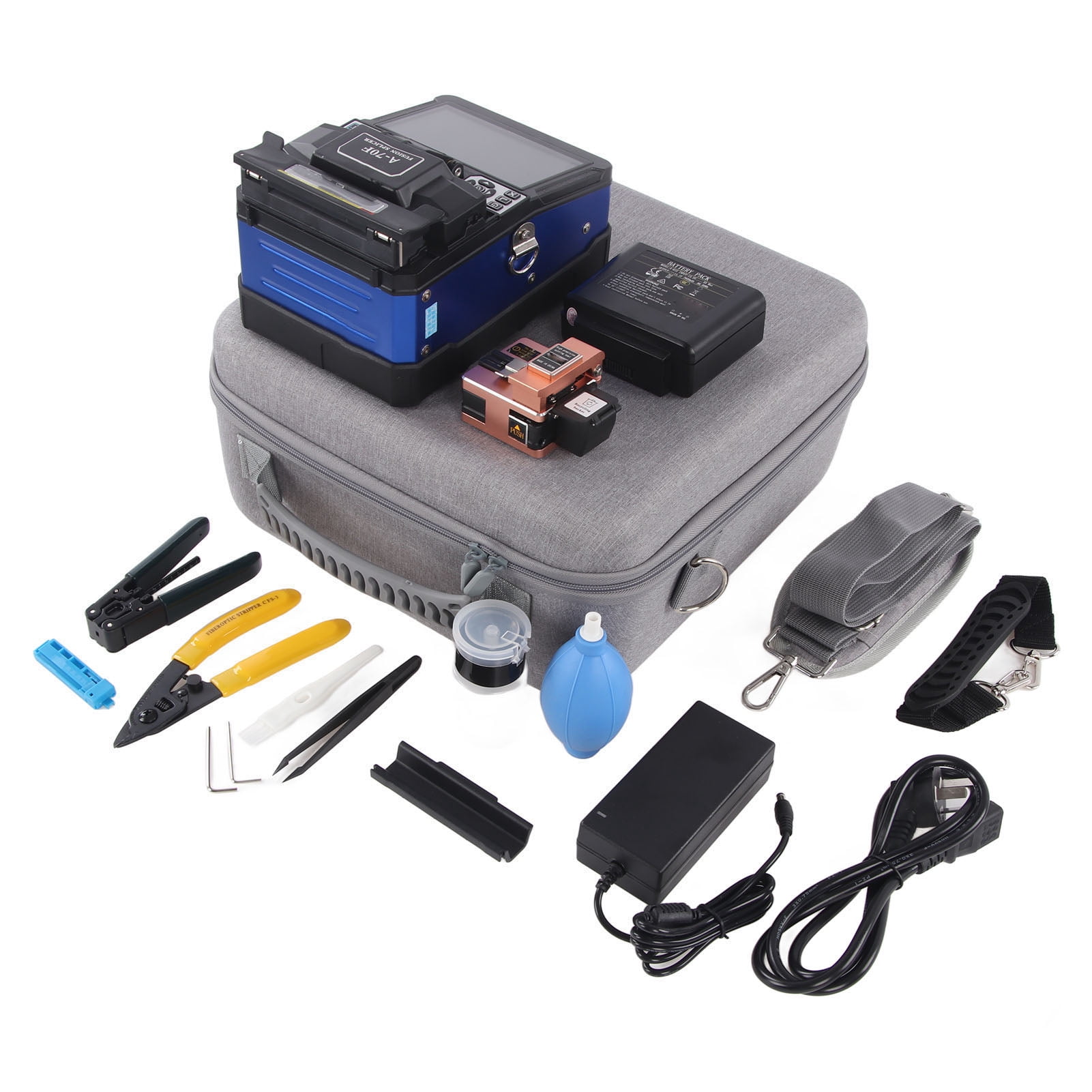 Optical Fiber Fusion Splicer 300X Magnification X Y Axes Automatic ...
