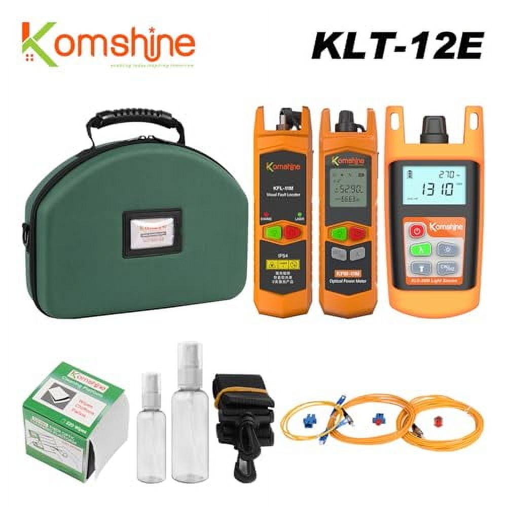 Optical Fiber Loss Tool Kit KLT-12E Network Cable Tester = OPM Optical ...
