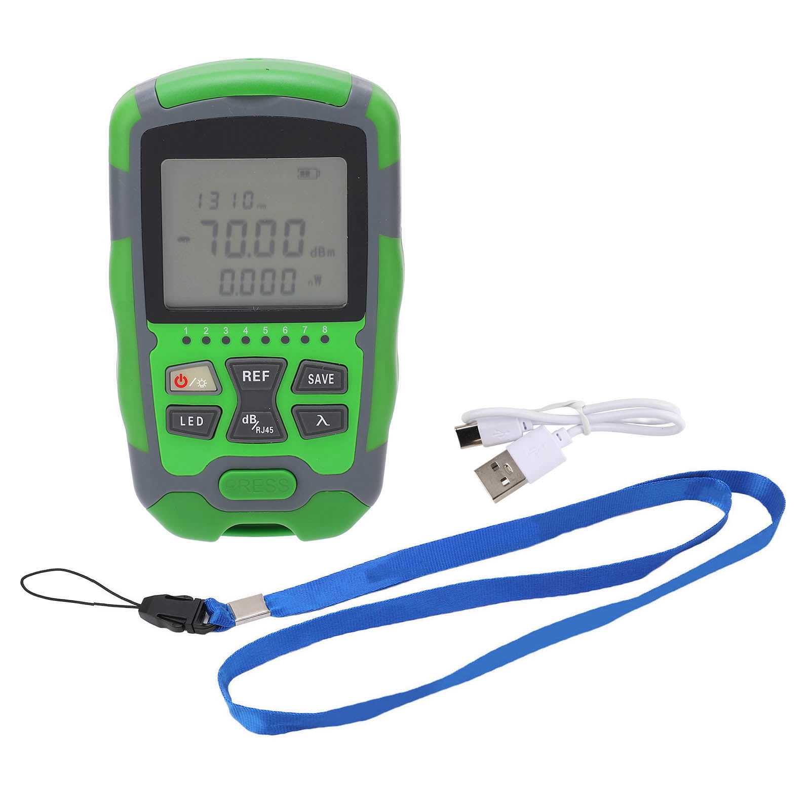 Optical Fiber Power Meter ?70~+10dbm Digital Display Optic Cable Tester ...