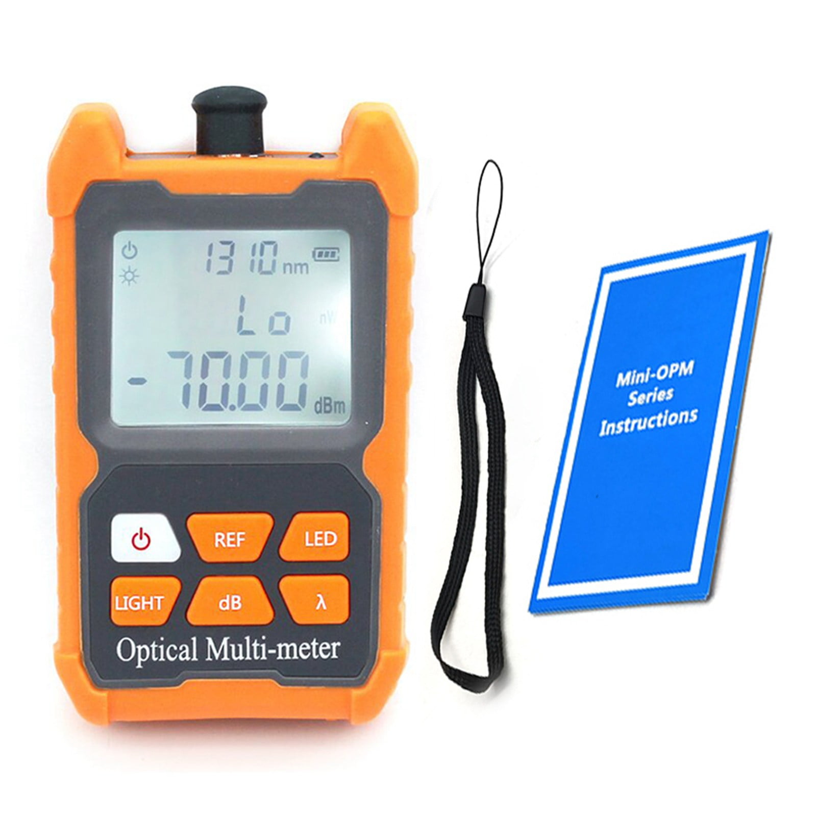 Optical Fiber Power Meter Mini Portable Optic Cable Tester Detector FC ...