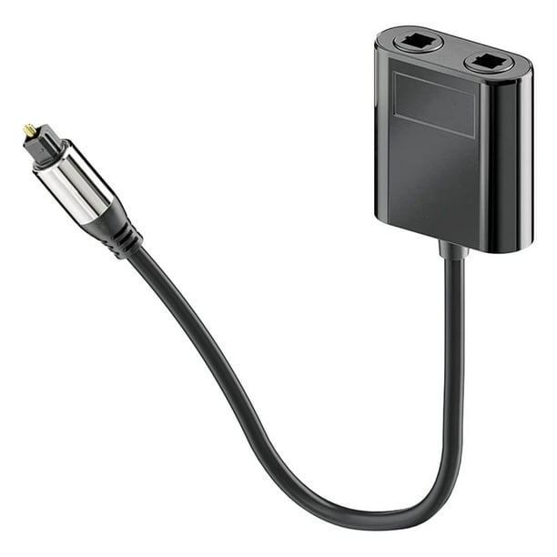 Optical Fiber Splitter for Home Theater Receiver TV Portable 1-in-2 Out ...