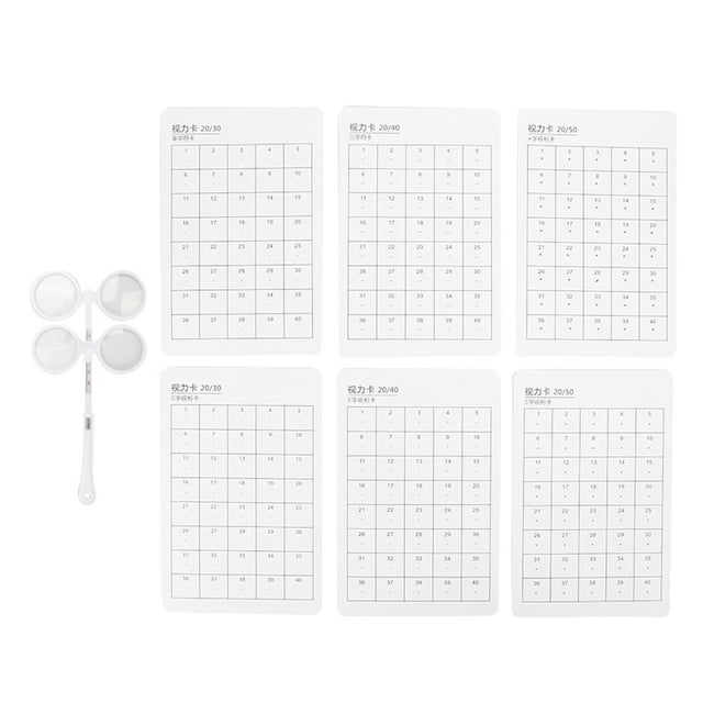 Optical Flipper Adjustable Optometry Plastic Flip 6pcs with Visual Card ...