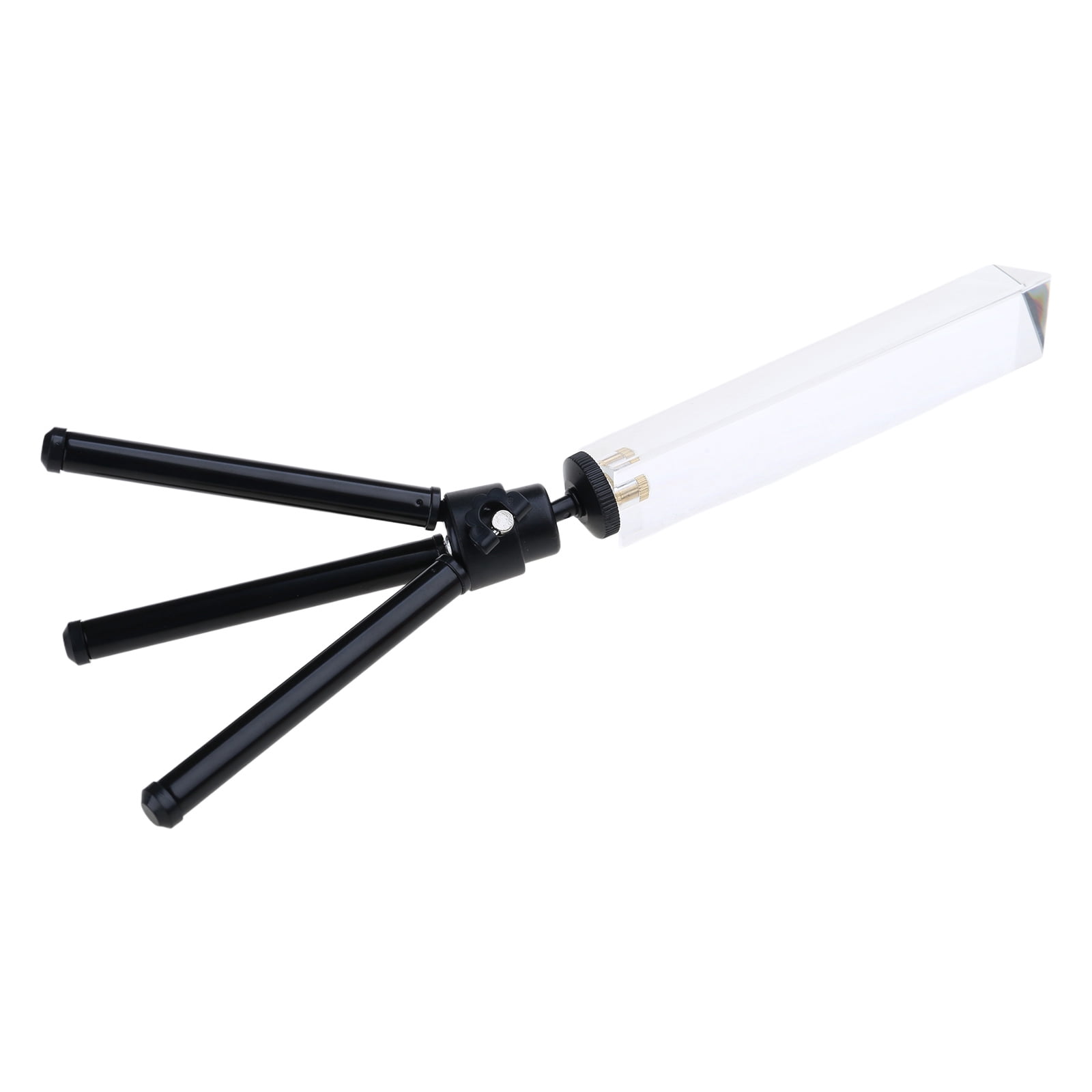Optical Glass Triangular Prism with Stand & 1/4 inThread Crystal ...