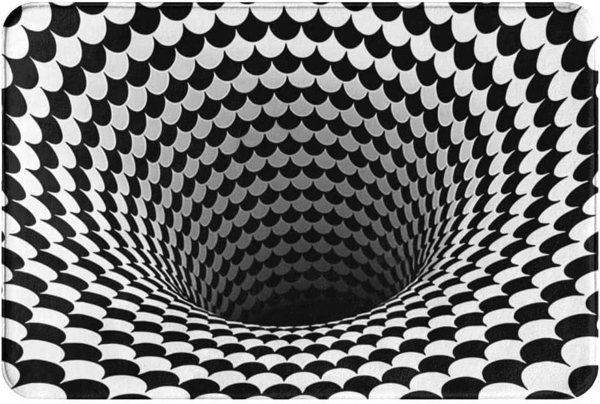 Optical Illusion Black Hole Vortex Doormat Door Mat Indoor Entrance ...