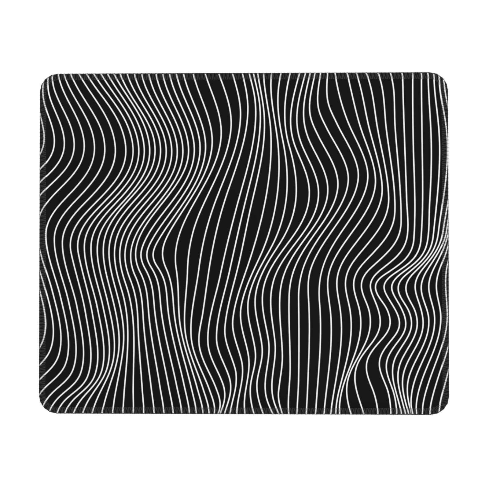 Optical Illusion Minimal Lines Mouse Pad Square Cute Mouse Pads For ...