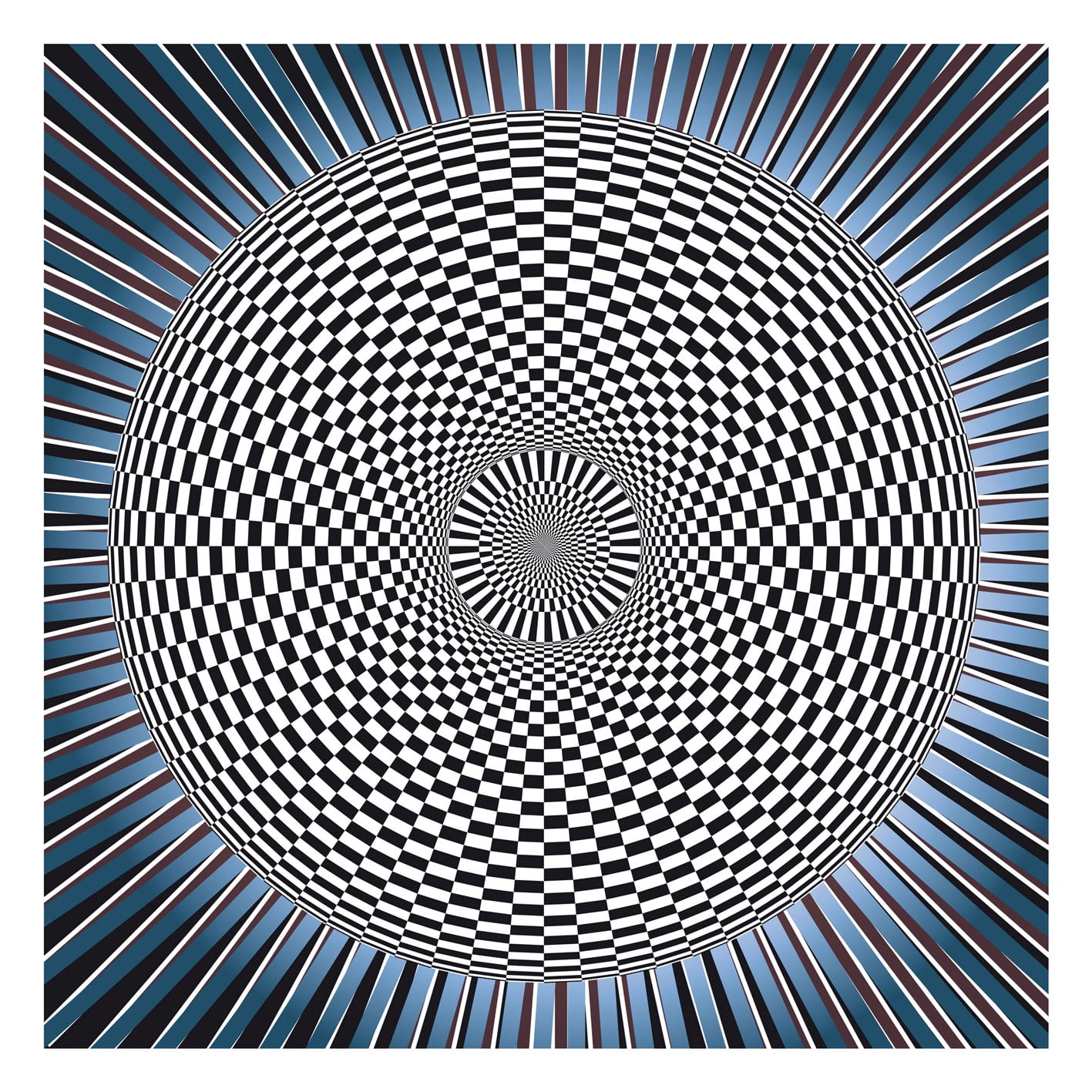 Optical Illusion Photographic Print Poster 24"x24" Art Prints Donut ...