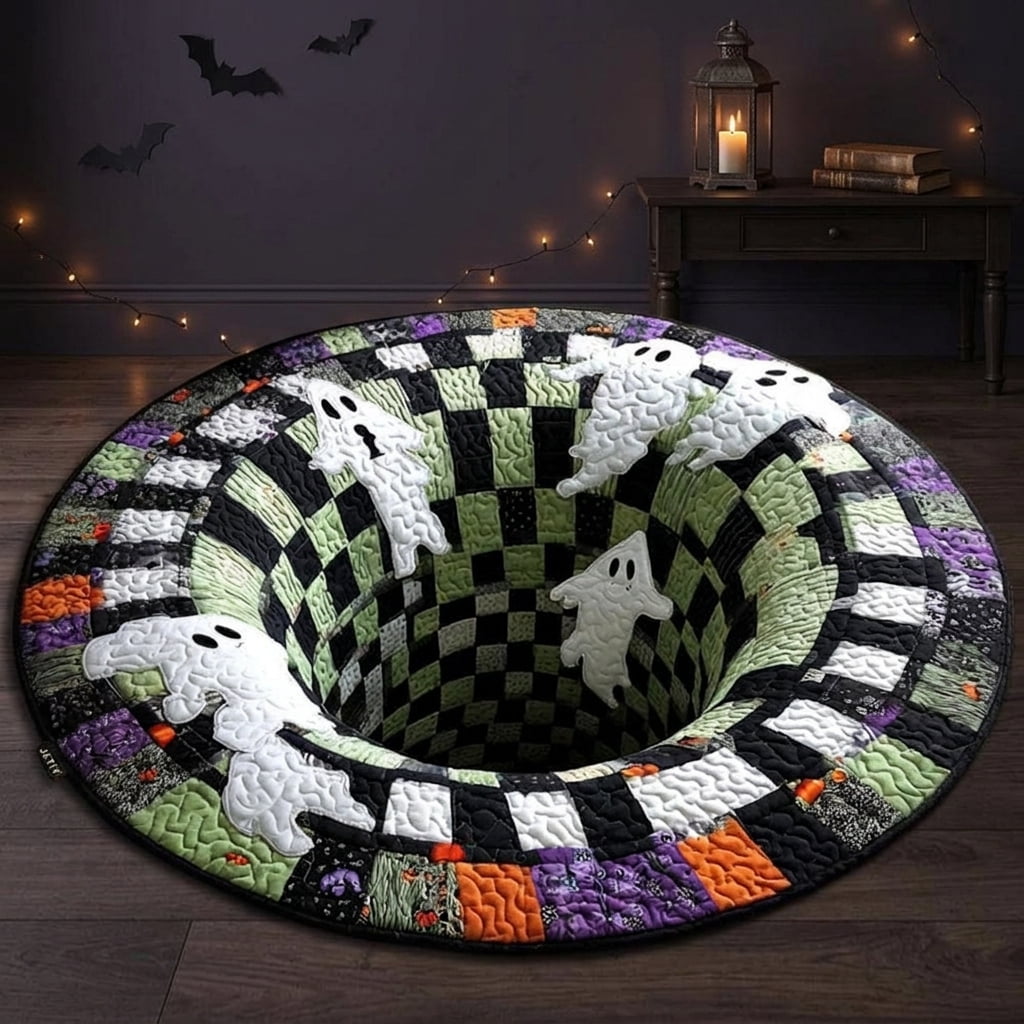 Optical Illusion Rug, 3D Rugs Optical Illusion Halloween Rug, Abyss ...