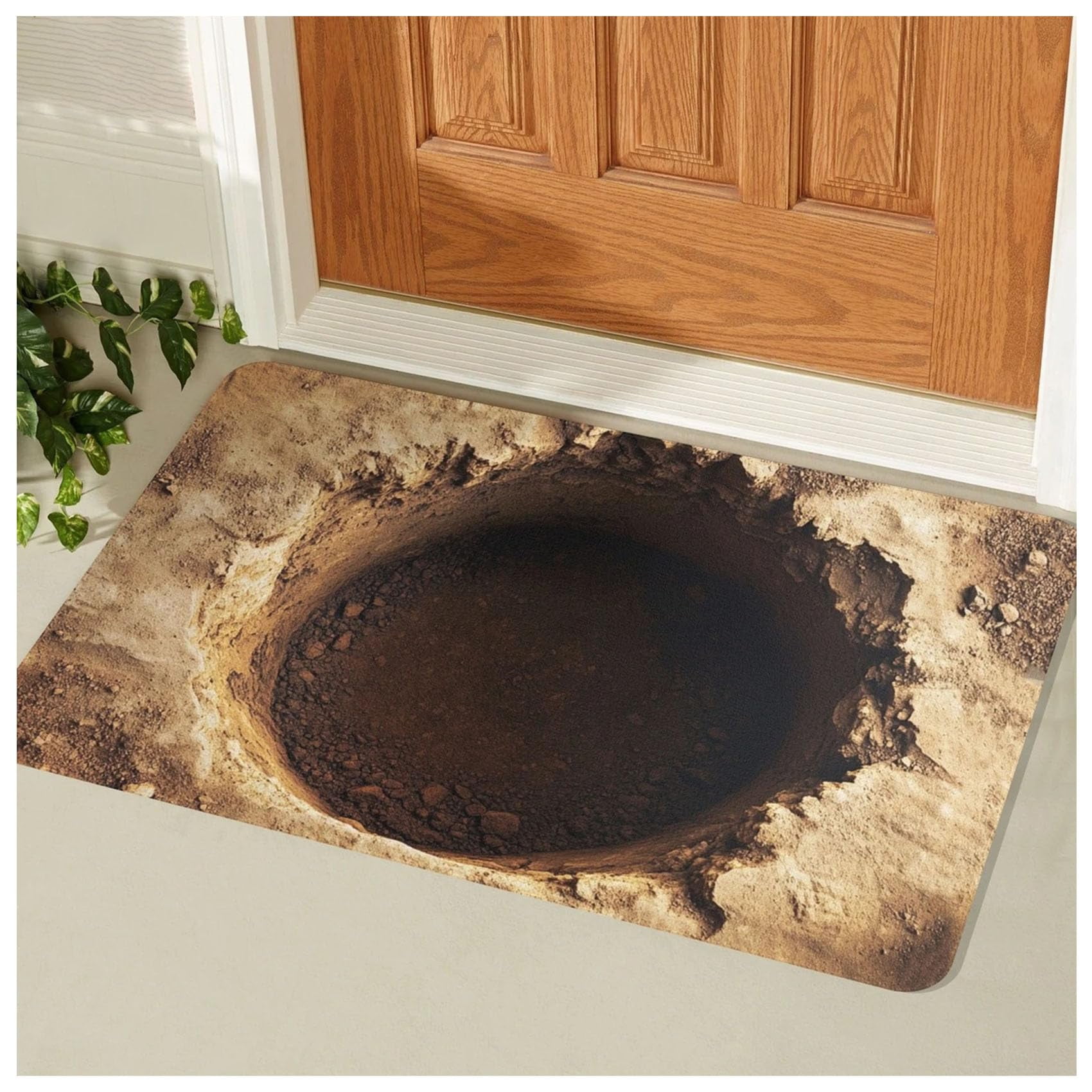 Optical Illusion Rug, 3D Rugs Optical Illusion Non-Slip Visual Trap ...