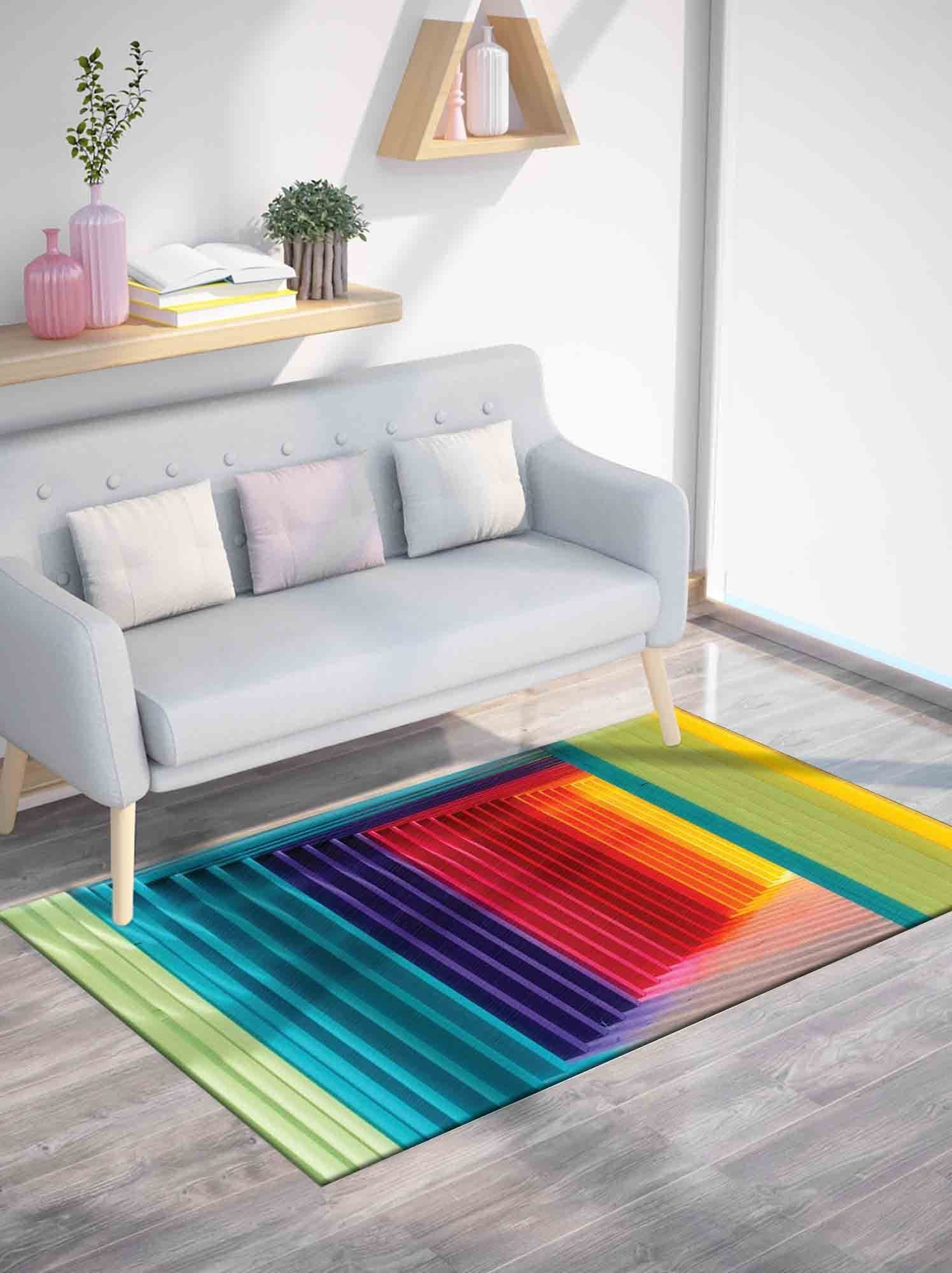 Optical Illusion Rugs, Easy to Clean Rug, Saloon Rug, Colorful 3d ...
