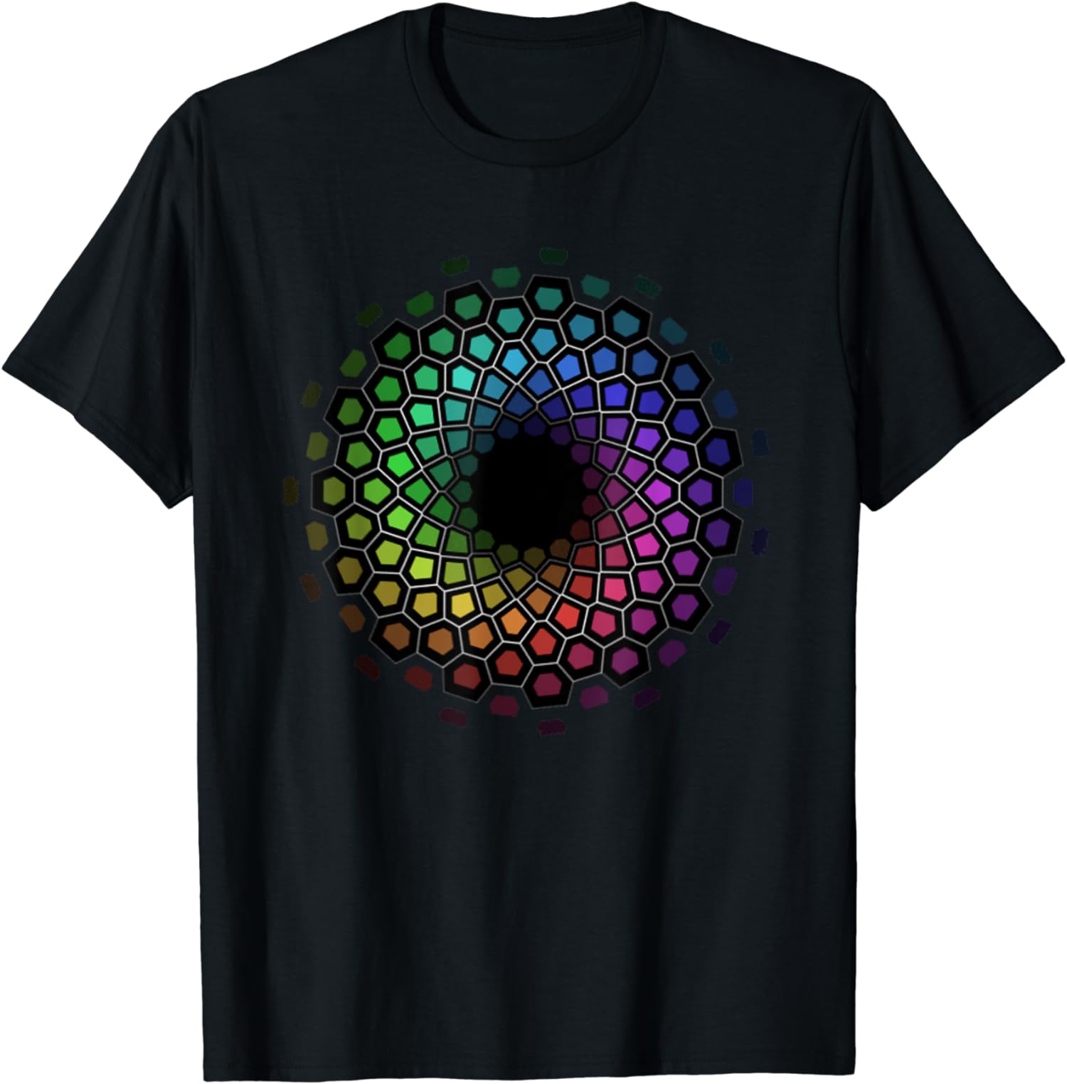 Optical Illusion Spiral T-Shirt - Visual Cognitive Illusion - Walmart.com