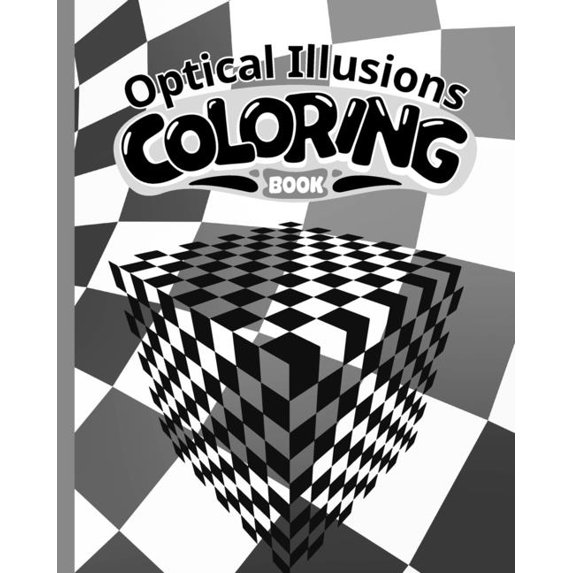 Optical Illusions Coloring Book: Optical Illusions Book, Abstract ...