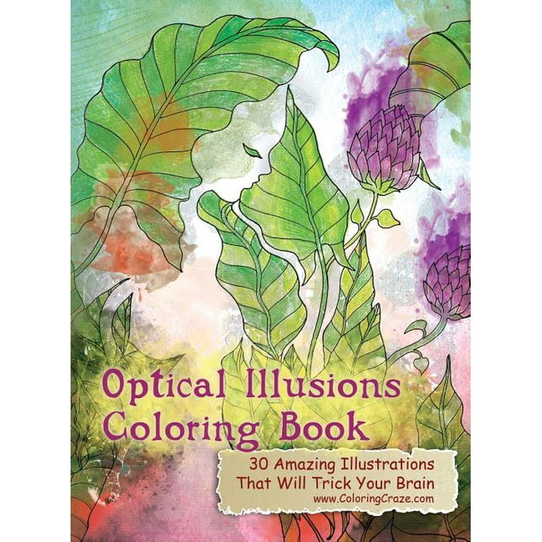 optical illusions coloring book