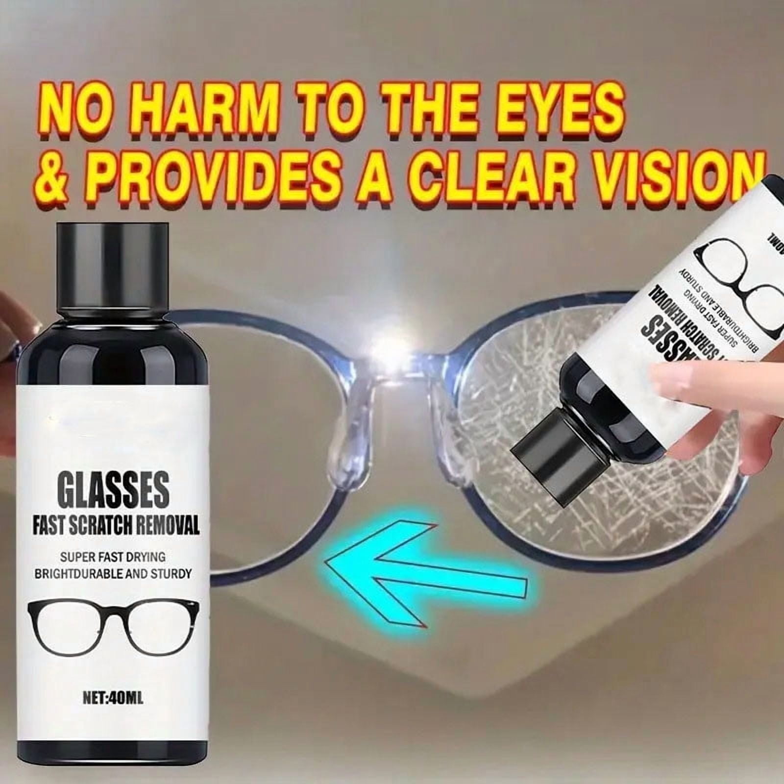 Optical Lens Polish & Scratch Remover for Glasses, Multi-Surface Polish ...